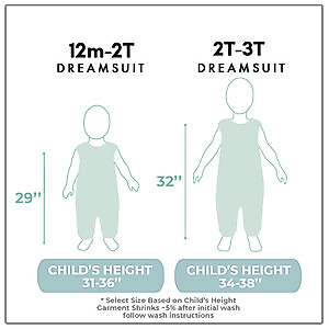 Tealbee DREAMSUIT: Toddler Sleep Sack with Feet 12-18 Months, 18-24 Months - 1.2 TOG Four Season Baby Wearable Blanket for Walkers - Bamboo, Organic Cotton Sleeping Bag (12m-2T) - Alphabet