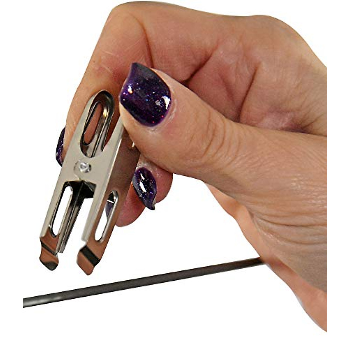 Home-X 10 Pack Stainless Steel Clothespin & Utility Clip Multi-Purpose Stainless Steel Clips, Cord Clothes Pins Utility Clips Clamps Darkroom Photoclips-1.5 Inch