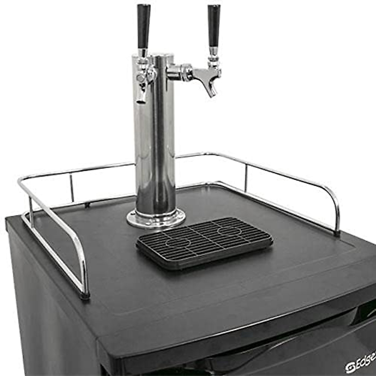 EdgeStar KC2000SSTWIN Full Size Stainless Steel Dual Tap Kegerator & Draft Beer Dispenser - Stainless Steel