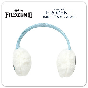 Disney Girls Frozen Elsa & Anna and Minnie Mouse Earmuff and Gloves Set (Age 4-7)