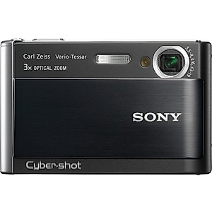 Sony Cybershot DSC-T70 8.1MP Digital Camera with 3x Optical Zoom with Super Steady Shot Image Stabilization (Black)