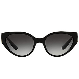 Dolce & Gabbana Women's Round Fashion Sunglasses, Black/Gradient Grey, One Size