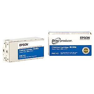 PJIC1-C13S020447 Cyan Ink Cartridge (1-Pack) for DiscProducer PP-100 in Retail Packaging