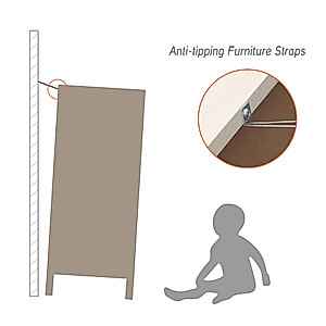 WAMPAT Farmhouse Buffet Cabinet, Rustic Sideboard with Sliding Barn Doors, 59" Coffee Bar Storage Cabinet with Mesh Doors, Antique White Cupboard Table for Kitchen, Dining Room, Living Room