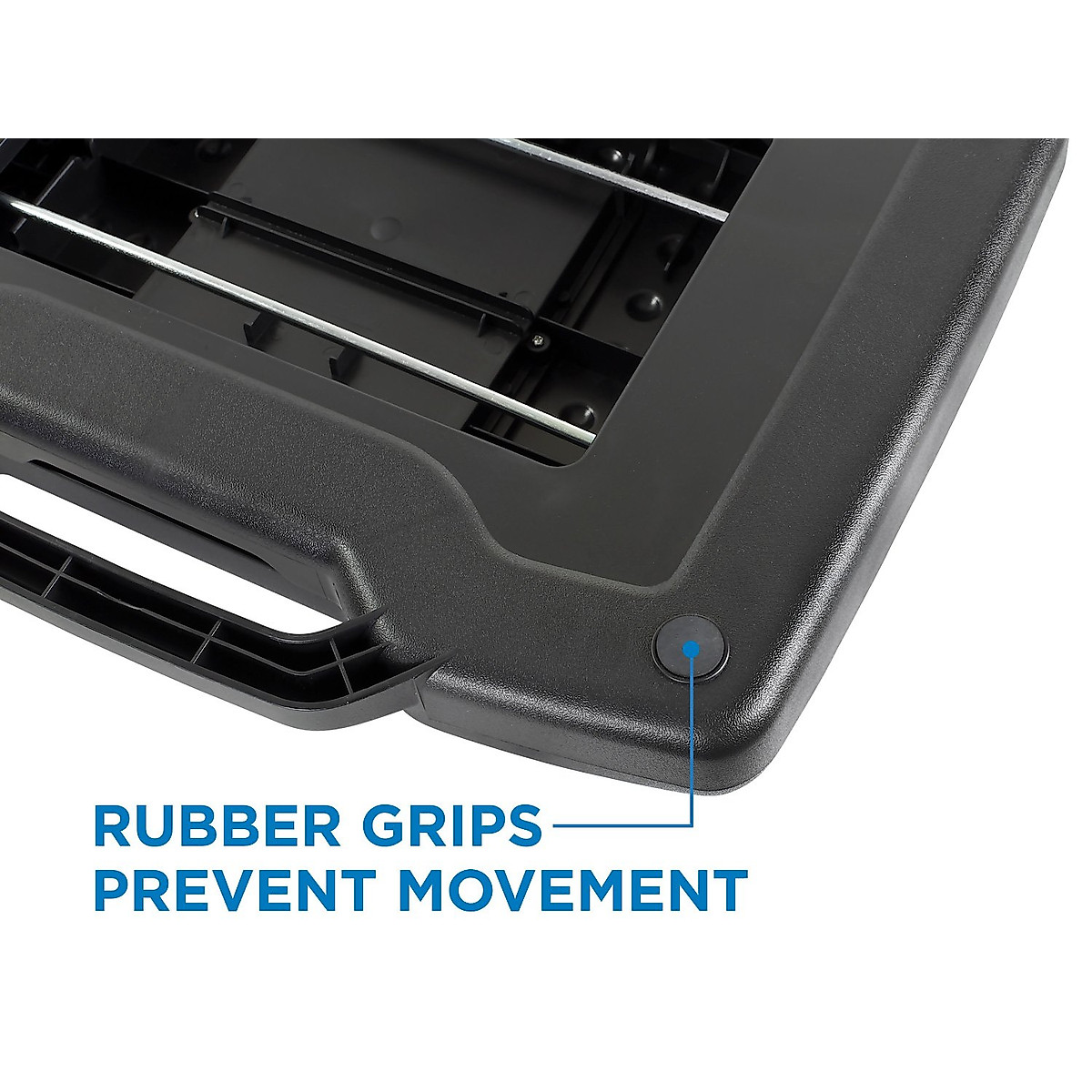 Mount-It! Adjustable Footrest with Massaging Bead | Adjustable Height and Tilt Office Foot Rest Stool for Under Desk Support | 5 Height Settings, 3 Tilt Settings | Black