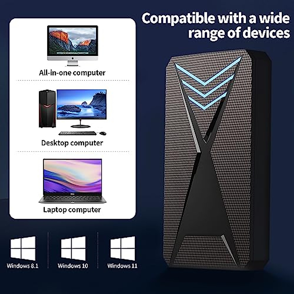 Emulator Console 2T Hard Drive Retro Game Console with Built in 4280 Games, Plug and Play Video Game Console, Game System Compatible with 18 Emulators