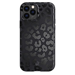 Velvet Caviar Designed for iPhone 12 Pro Max Case Black Leopard [8ft Drop Tested] Compatible with MagSafe - Cute Magnetic Protective Phone Case