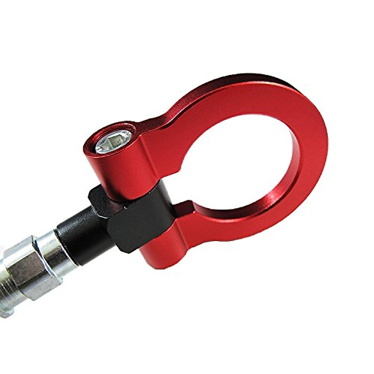 Xotic Tech JDM Sport Track Racing Style CNC Aluminum Screw-on Tow Hook Front Rear Bumper Compatible with Scion FR-S or Toyota 86 or Subaru BRZ Impreza WRX STi (Red)