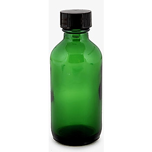 Vivaplex, 12, Green, 2 oz Glass Bottles, with Lids
