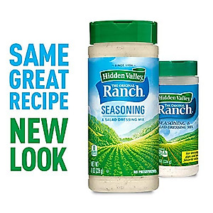 Hidden Valley Ranch Seasoning, Ranch Dressing Dry Mix for Salad Dressing, Gluten Free Salad Dressing, 8 Ounces