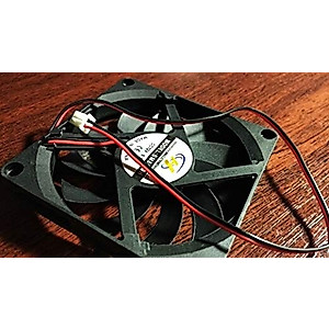 Hot 80mm 2 Pin Connector Cooling Fan for Computer Case CPU Cooler Radiator liuqiangmeiguo (Blade Color : Black)