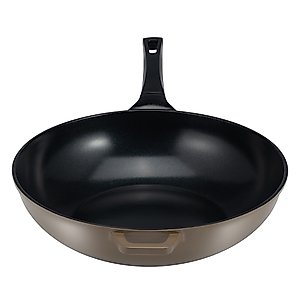Ozeri Green Ceramic Wok, with Smooth Ceramic Non-Stick Coating (100% PTFE and PFAS Free)