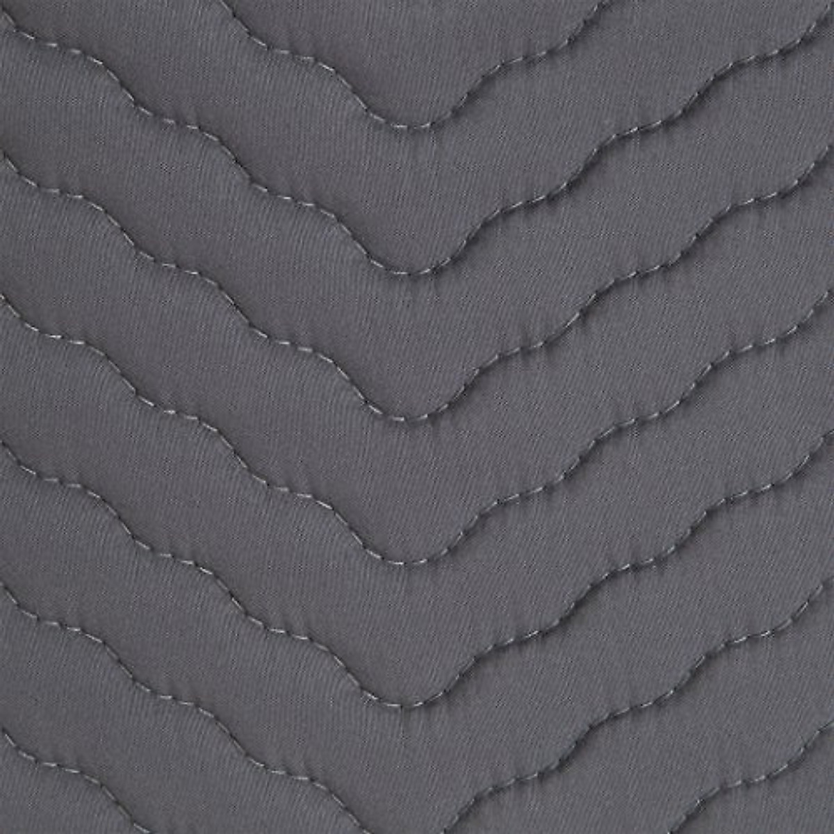 Richards Homewares China Storage Chest, for Starter 4-Piece Set, Quilted Micro Fiber-Gray