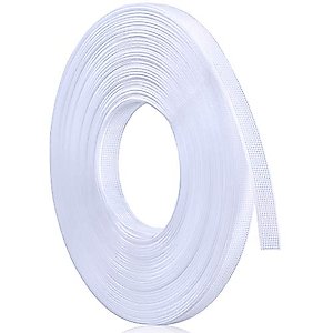 Sntieecr 1/2 Inch x 25 Yard White Polyester Boning for Sewing, Through Low Density Boning for Wedding Dress, Nursing Caps, Corset, Bridal Gowns, Party Gowns, Lingerie, Swimwear, Hats and Handbags