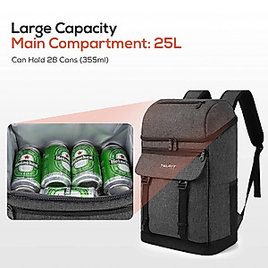 TOURIT Backpack Cooler Leak Proof 28 Cans Cooler Backpack Insulated Waterproof Cooler for Men and Women, Picnic, Hiking, Work, Trip