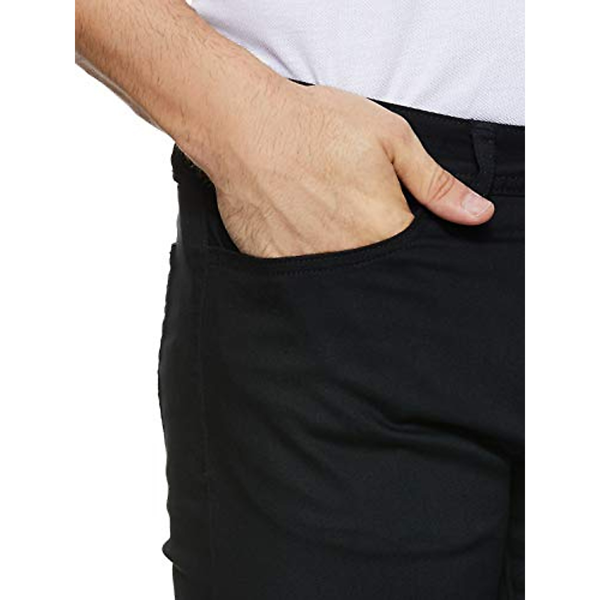 A|X ARMANI EXCHANGE Men's Straight Fit Denim Jeans, Black, 30