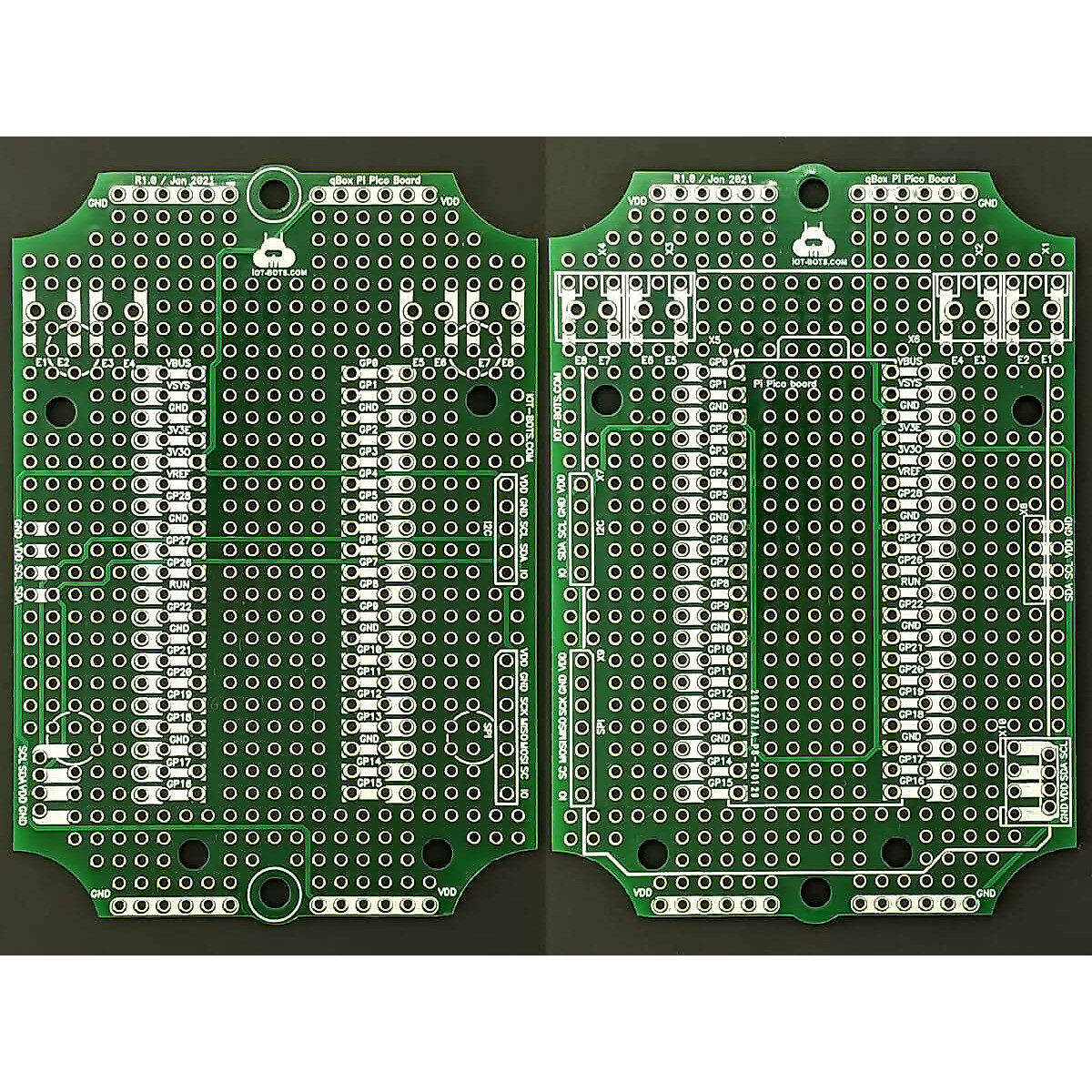 qBox Pi Pico DIY IOT Enclosure Kit, IOT Enclosure for Pi Pico Dev. Board, Waterproof IP65 Enclosure with Glands, Pi Pico prototyping PCB and connectors Set