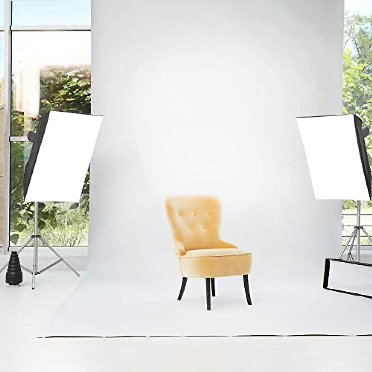 Julius Studio 10 x 12 feet Pure White Backdrop Screen Long-Life Reusable Background, Higher Density Than Market Standard Thick 150GSM Synthetic, Photography Video Studio, Events, Streaming, JSAG208