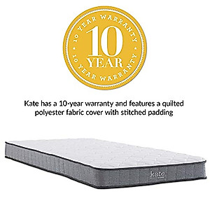 Modway Kate 6” Twin Innerspring Mattress - Firm 6 Inch Twin Innerspring Mattress- 10-Year Warranty