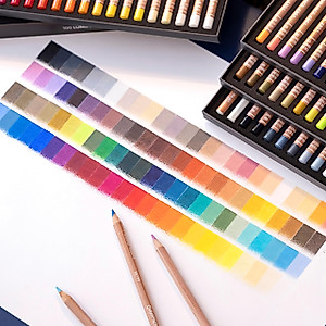 Caran d'Ache Luminance 6901 Box of 100 Individual Coloured, Artists, Colour Coded Pencils & 1 Full & 1 Pencil Blender