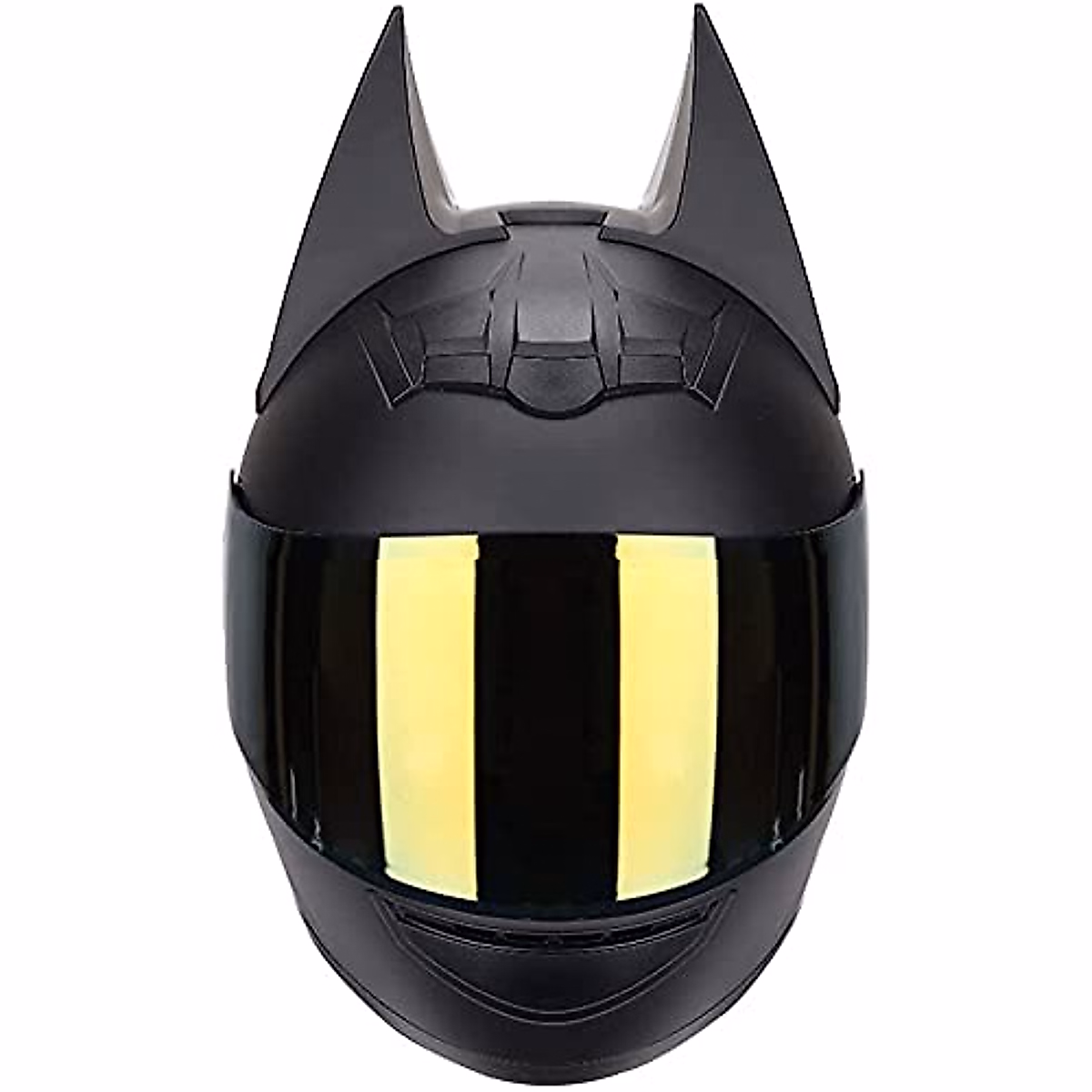 WANGFENG Girl Woman's Full Face Cat Ears Helmets with Bluetooth Headset Adult Flip Up Visors Motocross Men's Motorcycle Knight Helmet Motorbike Crash Modular ATV Helmet DOT Certified, Black