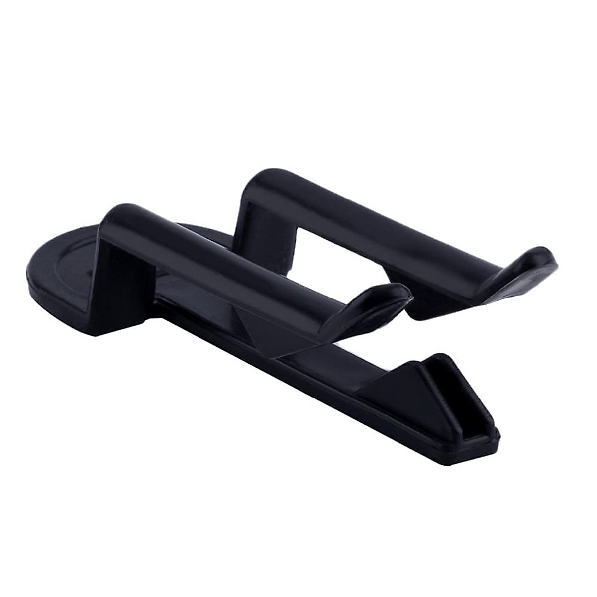 AKOAK 10 Pcs Trash Can Clip Trash Bag Fixer Increase Anti-Skid Black Plastic Paper Tube Fixer Bracket Household Articles