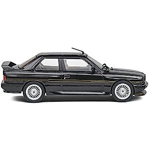 1989 E30 M3 Alpina B6 3.5S Diamond Black Metallic 1/43 Diecast Model Car by Solido S4312002