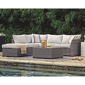 Signature Design by Ashley P301-070 Cherry Point Seating Set of 4 Conversational Set, Gray