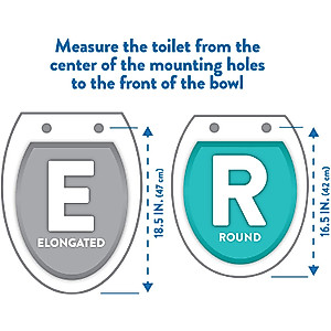 J&V Textiles Soft Round Toilet Seat With Easy Clean & Change Hinge, Padded (White)*