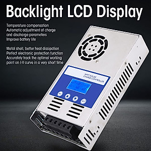 MPPT Solar Controller 12 24 36 48V Increase 15% to 20% Efficiency Tracking Efficiency 99.9% IP21 Waterproof Auto Adjustment Intelligent Identification Protection Function