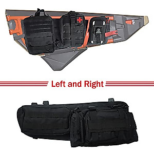 X3 Door Bag, Door Mat Capable of Hanging Molle Bag and Molle Panel Cover with Storage Function, Compatible with the Left and Right Sides of the Front Door of 2017 2018 2019 2020 2021 Can Am X3 Maverick X RS DS Max Turbo R Left Accessories