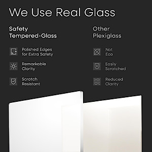 Homeforia 20x30 Poster Frame Gold, High End Metal 20 x 30 Picture Frames with Mat 16 by 24 Photo, 20x30 Gold Frame Matted to 16x24 Print, 30x20 Large Hanging Frames, Tempered Glass, Wall Kit, Set of 1