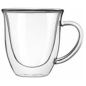 JoyJolt Serene Double Walled Insulated Glasses Coffee Mug (Set of 2) 7.4 Ounces