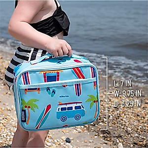 Wildkin 12 Inch Backpack Bundle with Insulated Lunch Box Bag (Surf Shack)
