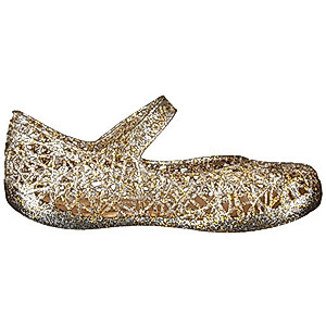 Mini Melissa Campana Zig Zag VI SP BB Mary Jane Shoe (Toddler), Mixed Golden Glitter, 8 M US Toddler