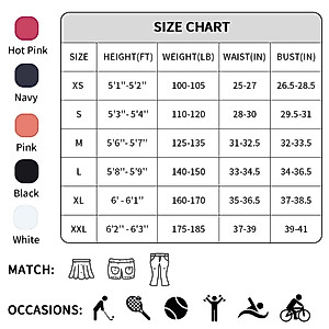 CQC Women's Golf Tennis Sleeveless Polo Shirts V-Neck Quick Dry UPF 50+ Sport Athletic Tank Tops Moisture Wicking Casual White XS