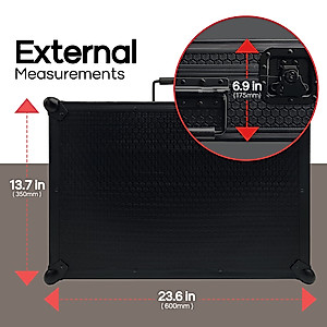 Hard Storage Case for 250+ Graded Cards Slabs | Designed for PSA, BGS, CGC, Toploaders, One-Touch, etc. | Strong Protection, Lockable Box with Foam Blocks