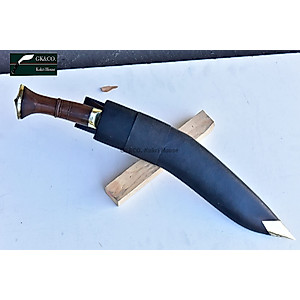 GK&CO. Kukri House Genuine -Authentic Kukri/Khukuri -16'' Bhojpure Wooden Handle Camping and Hunting knife by Gk&Co khukuri