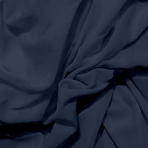 Cottingon Twin Sheets Kids, Twin Bedding Sets, Soft Twin Sheets 4 Pcs, 100% Brushed Microfiber Twin Sheets to fit Upto 15" Deep Twin Mattress (Navy)