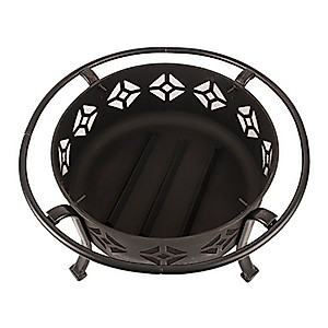 Pleasant Hearth Sunderland Deep Round Bowl Fire Pit, 36-Inch