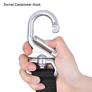 Ayaport Motorcycle Tie Down Straps 1.5” x 8’ (with Swivel Carabiner Hooks) Cam Buckle Tie Downs, Handlebar Strap for Dirt Bike, Motor Bike, Kayak, Car, Truck, Boat, Cargo, Black (1.5" x8'-4pcs)