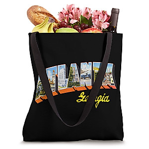 Atlanta Georgia GA Vintage Retro Souvenir Tote Bag