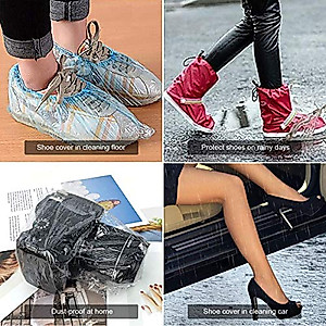 Disposable Shower Caps - 100PCS Plastic Clear Hair Cap Thick Waterproof Elastic Bath Caps for Women Hair Treatment,Hotel and Home Use,Travel Essentials