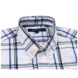 Double Pump Mens Button Down Shirts Cotton Long Sleeve Shirts Regular Fit(RM08LS02,XXL)