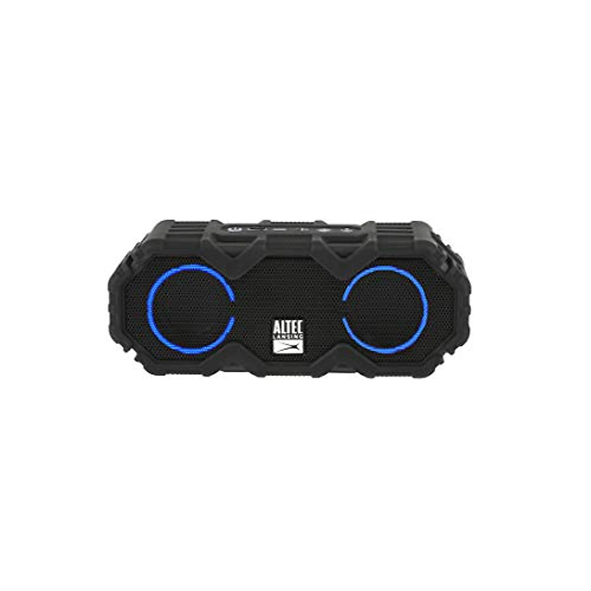 Altec Lansing LifeJacket Mini - Waterproof Bluetooth Speaker with Lights, Portable Wireless Speaker for Pool, Beach, Hiking, Sports, Camping, 16 Hour Playtime, Floats in Water