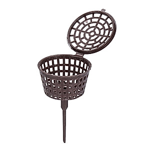 Fertilizer Basket, 20PCS Bonsai Fertilizer Box, Durable Anti‑Aging Fertilizer Mesh Baskets with Lid,Mini Automatic Planting Portable-Fertilizer Orchid Basket for Slow and Timed Release-Fertilizers