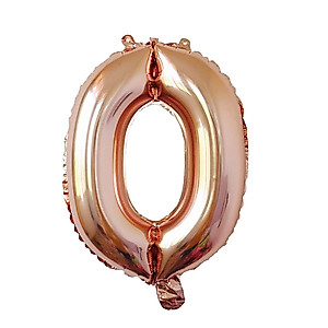 Dzrige 16 Inch XOXO Balloons,Valentine's Day Mylar Foil Letter Balloons for Valentine Party Wedding Bridal Showers Engagement Anniversary Decor Supplies (Rose Gold)