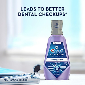 Crest Pro-Health Advanced Mouthwash, Alcohol Free, Enamel Care, 1 L (33.8 fl oz)