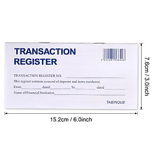 12PCS Check Registers for Personal Checkbook, Easy to Read Checkbook Register