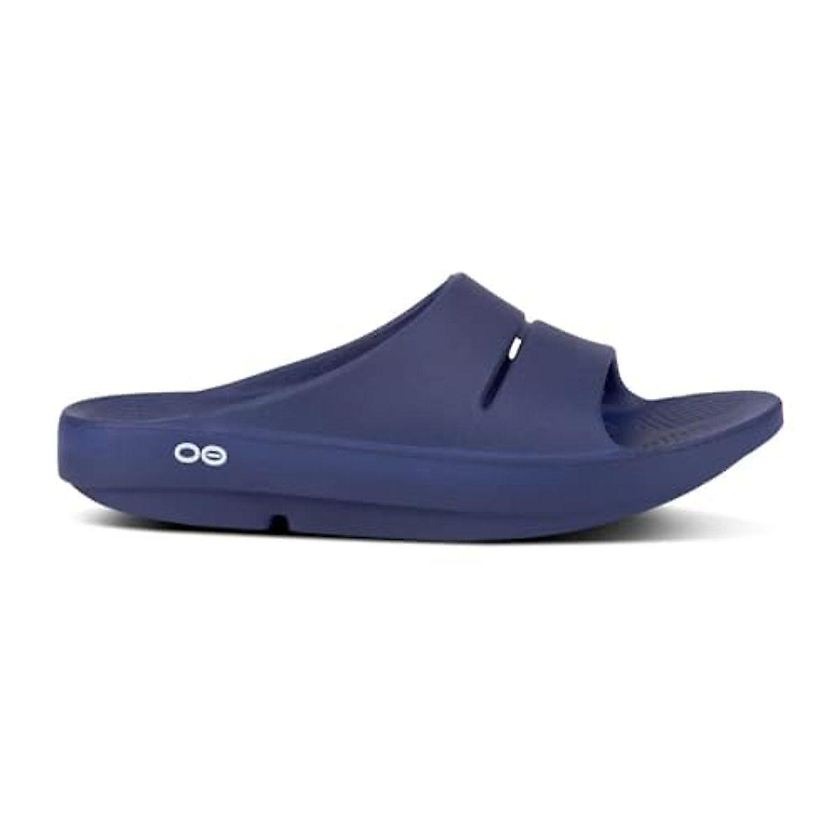 OOFOS - Unisex OOahh Sport - Post Run Recovery Slide Sandal (Navy Blue, us_footwear_size_system, adult, women, numeric, medium, numeric_6)